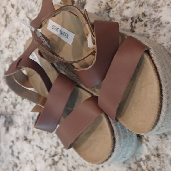 Steve Madden | Shoes | Steve Madden Sandals Kelton Brown Leather ...